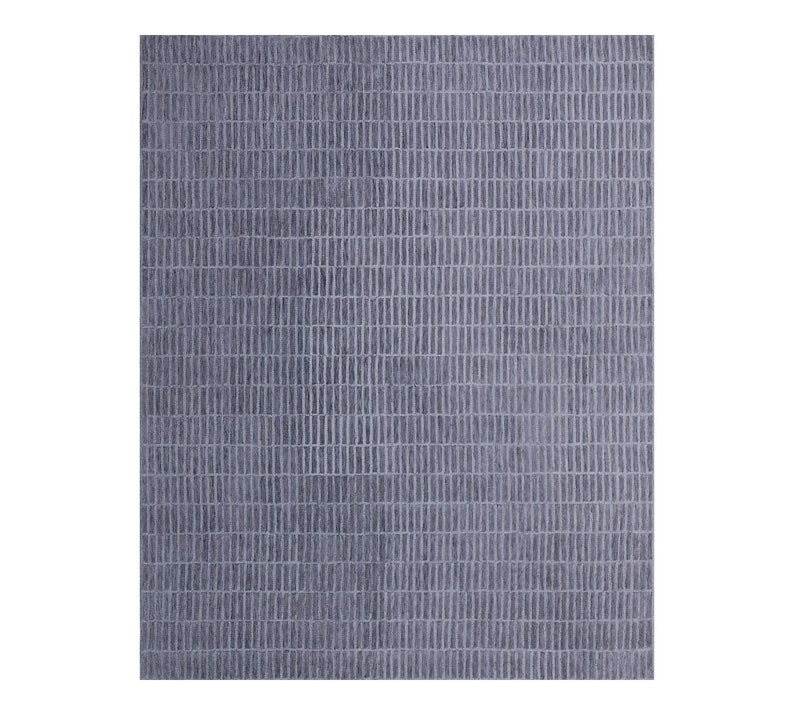 Capitola Blue Gray Flagstone/smoke Handmade Tufted Premium Rug Woolen ...