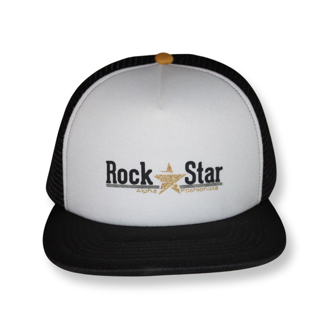 Rockstar Trucker Hat || Embroidered Trucker Hat || LA Los Angeles ...