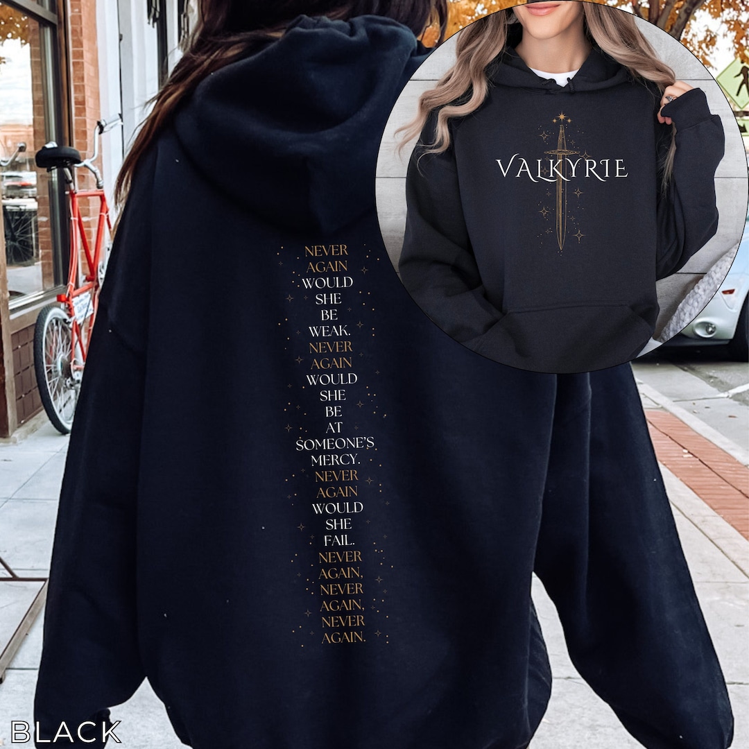 Valkyrie Sweatshirt Valkyrie ACOTAR ACOMAF Valkyrie Sweatshirt ACOTAR ...