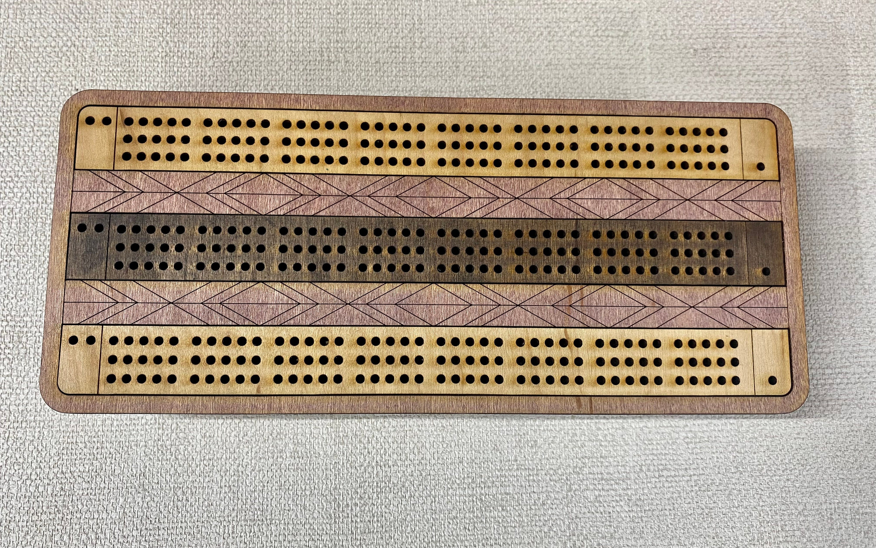 Cribbage Board With Built in Storage Wood Crib Board Cribbage Game ...