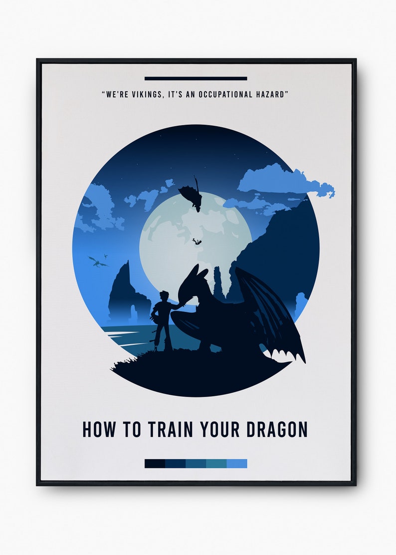 How to Train Your Dragon Posters HTTYD Trilogy Minimal Movie - Etsy UK