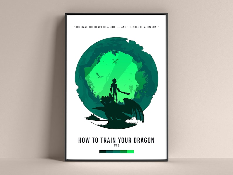 How to Train Your Dragon Posters, HTTYD Trilogy, Minimal Movie Poster ...