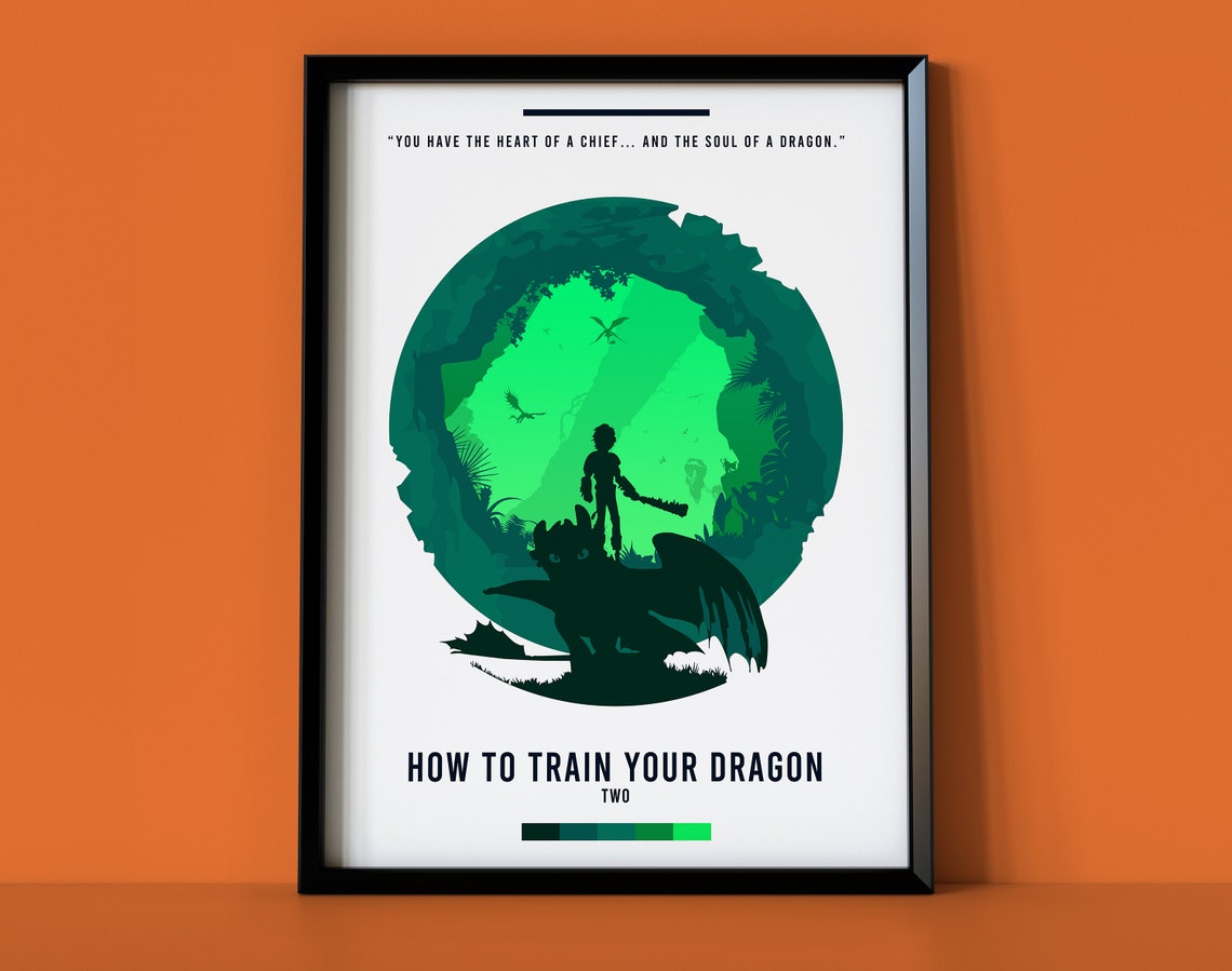 How to Train Your Dragon: the Hidden World Minimalist Poster - Etsy