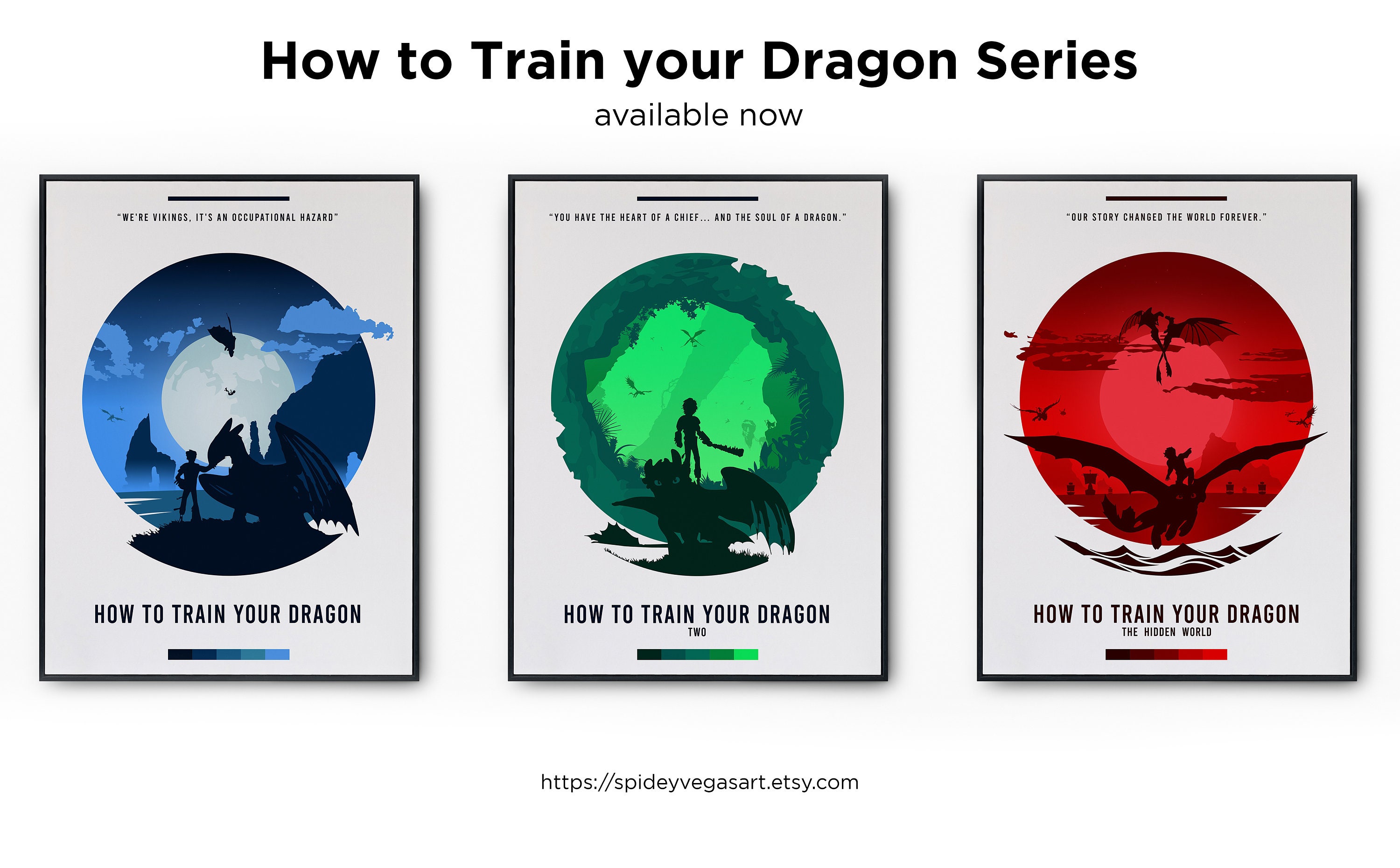 How to Train Your Dragon Posters HTTYD Trilogy Minimal Movie - Etsy UK