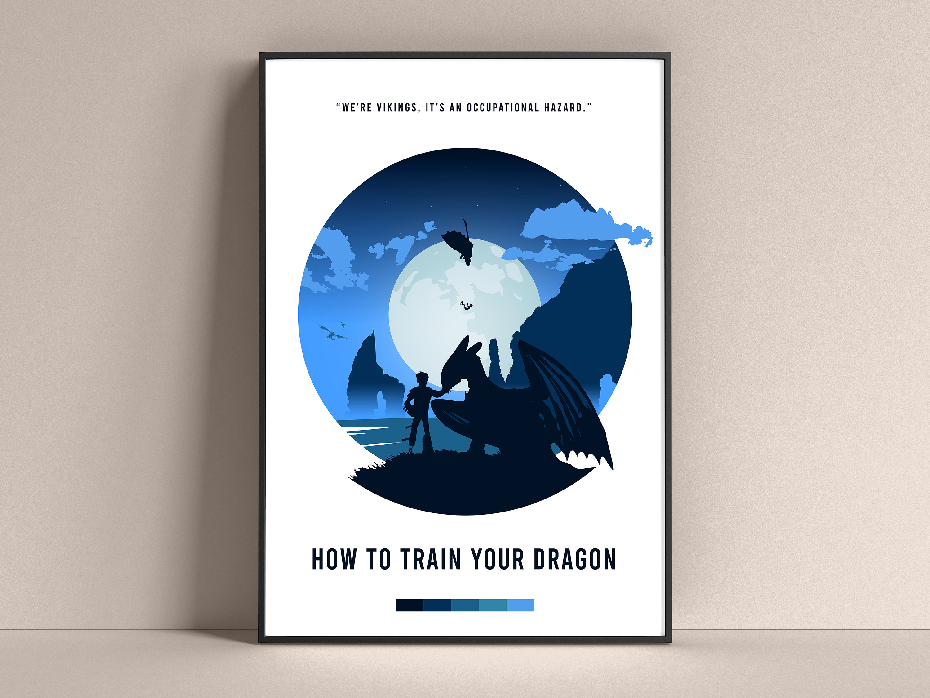 How to Train Your Dragon Posters, HTTYD Trilogy, Minimal Movie Poster ...
