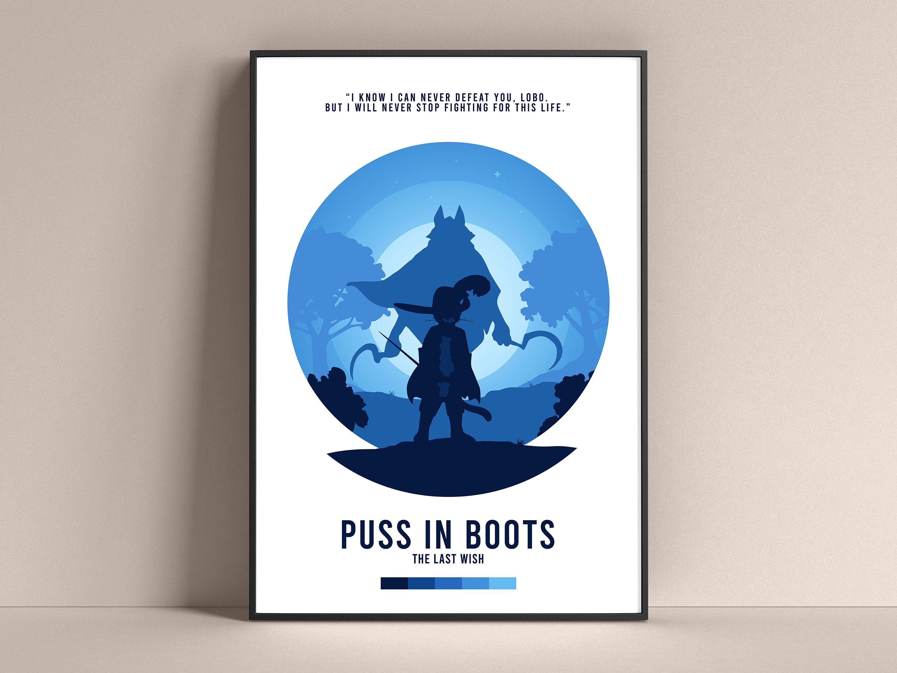 Puss in Boots: the Last Wish Movie Minimalist Print Artwork | A4 + A3 ...
