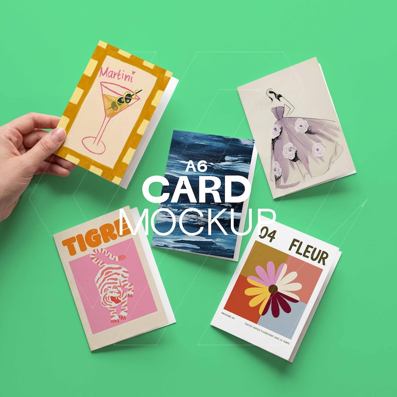 Hand Printed A6 Cards - Etsy