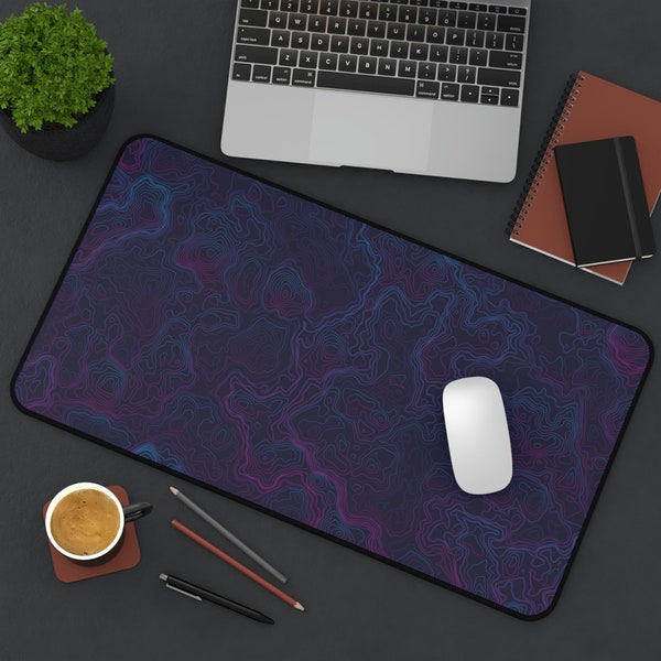 Topo Desk Mat Purple - Etsy
