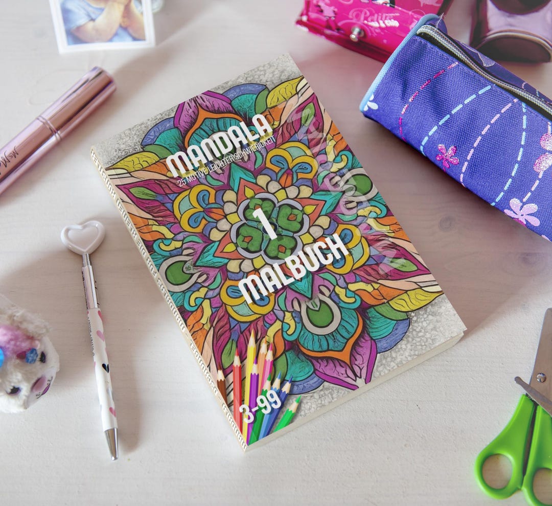 Colorful & Happy 1 - the Mandala Coloring Book for the Little Ones - 24 ...