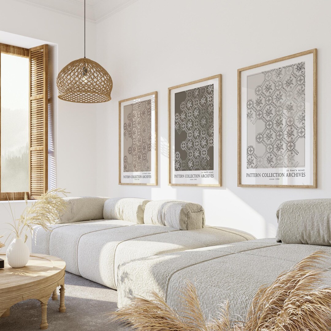 PATTERN Wall Art PRINTABLE Modern Pattern Minimalist Living Room ...