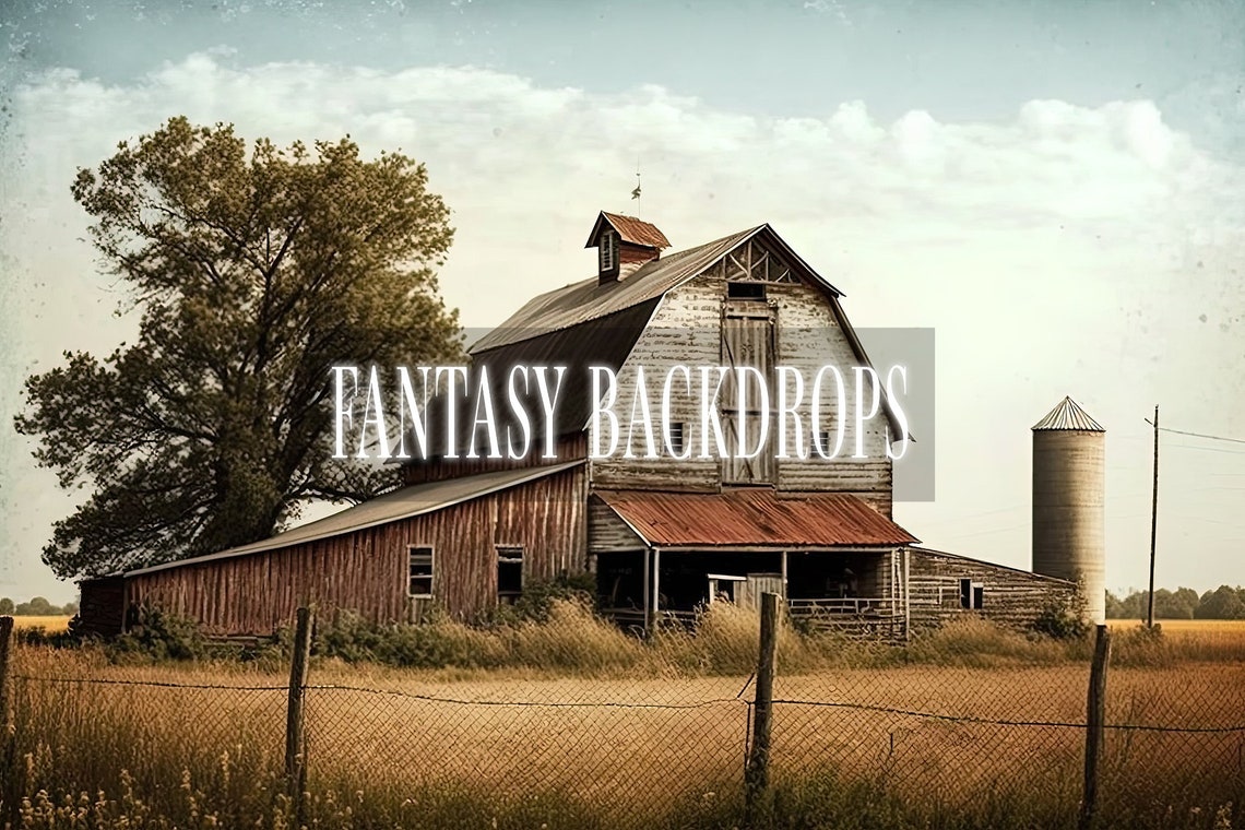 Rustic Barns Digital Backdrops, Portrait Backdrop Overlays, Studio ...