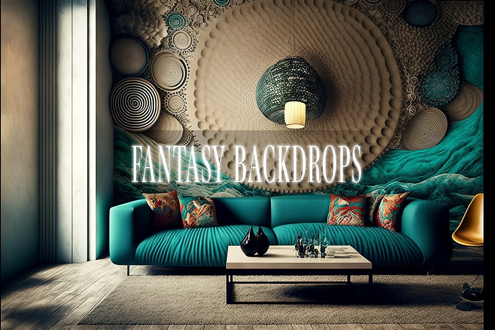 Miami Rooms Digital Backdrops Portrait Backdrop Overlays - Etsy