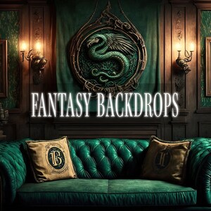 Wizarding Common Rooms Digital Backdrops, Portrait Backdrop Overlays ...