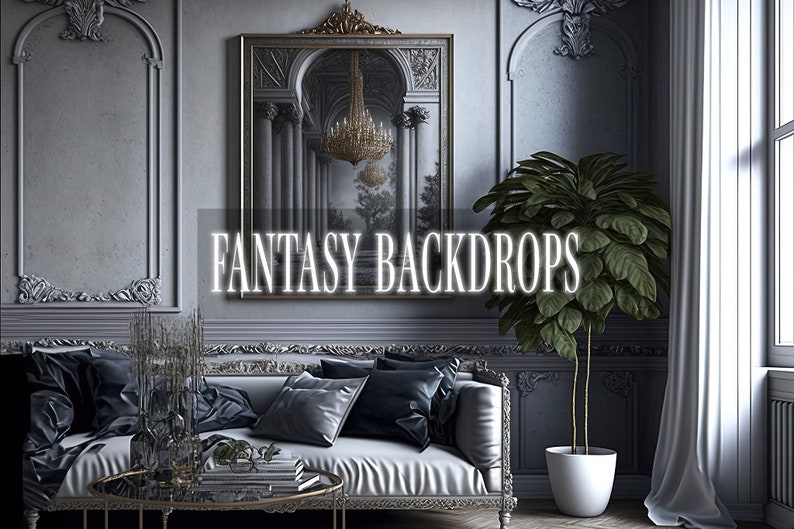 Paris Rooms Digital Backdrops, Portrait Backdrop Overlays, Studio ...