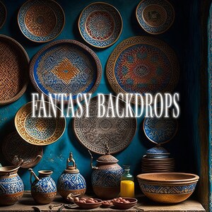 Middle Eastern Rooms Digital Backdrops, Portrait Backdrop Overlays ...