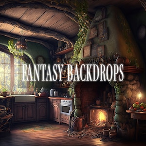 Magic Cabins Digital Backdrops, Portrait Backdrop Overlays, Studio ...