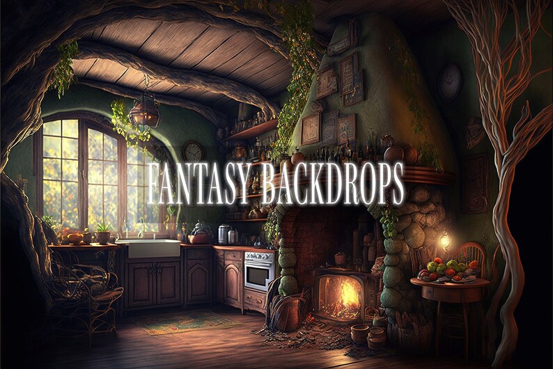 Magic Cabins Digital Backdrops, Portrait Backdrop Overlays, Studio ...