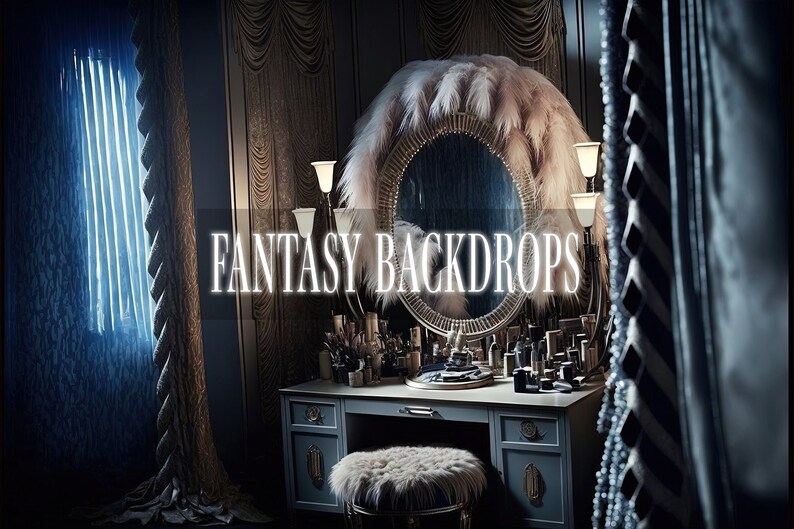 GLAM Dressing Rooms Digital Backdrops, Portrait Backdrop Overlays ...