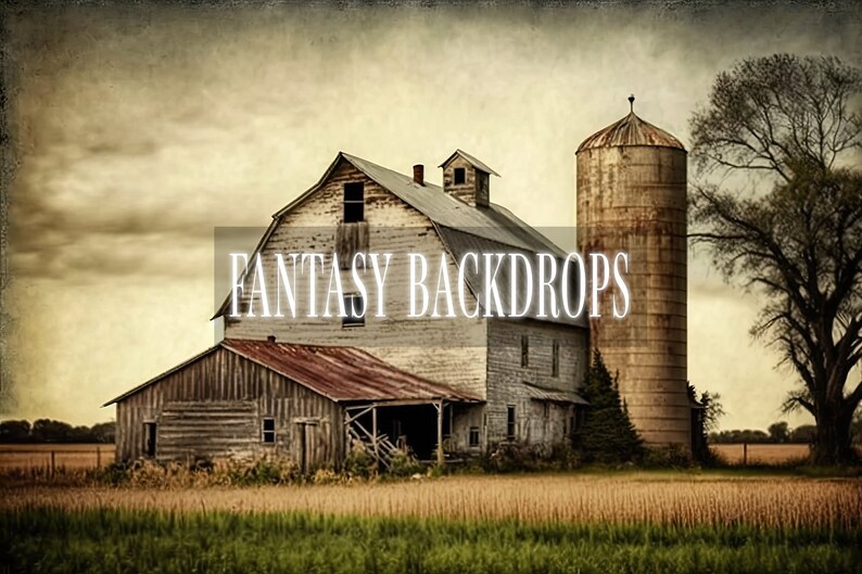 Rustic Barns Digital Backdrops, Portrait Backdrop Overlays, Studio Backdrop Overlays, Fine Art ...