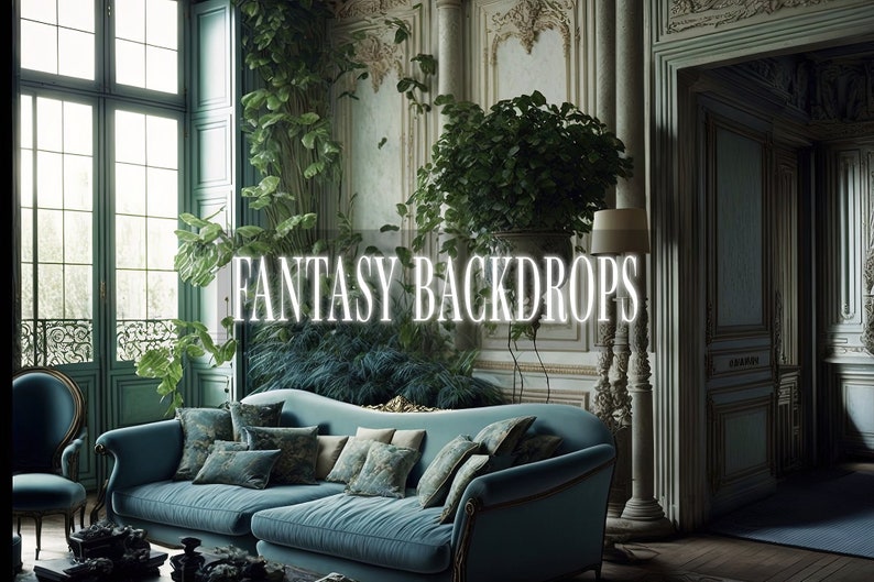 Paris Rooms Digital Backdrops, Portrait Backdrop Overlays, Studio ...