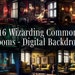 Wizarding Common Rooms Digital Backdrops, Portrait Backdrop Overlays ...