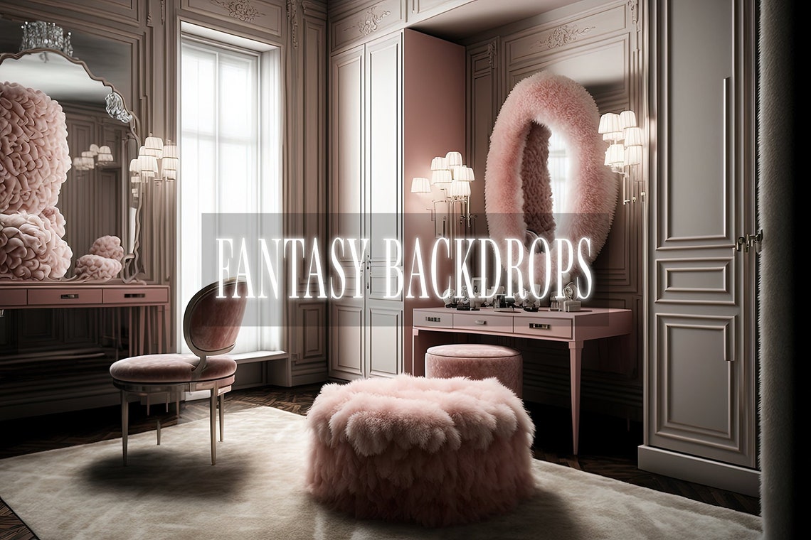 Luxe Dressing Rooms Digital Backdrops, Portrait Backdrop Overlays ...