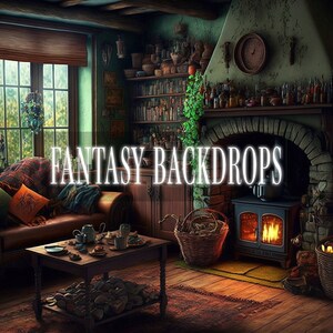 Magic Cabins Digital Backdrops, Portrait Backdrop Overlays, Studio ...