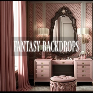 Luxe Dressing Rooms Digital Backdrops, Portrait Backdrop Overlays ...