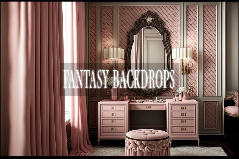 Luxe Dressing Rooms Digital Backdrops, Portrait Backdrop Overlays ...