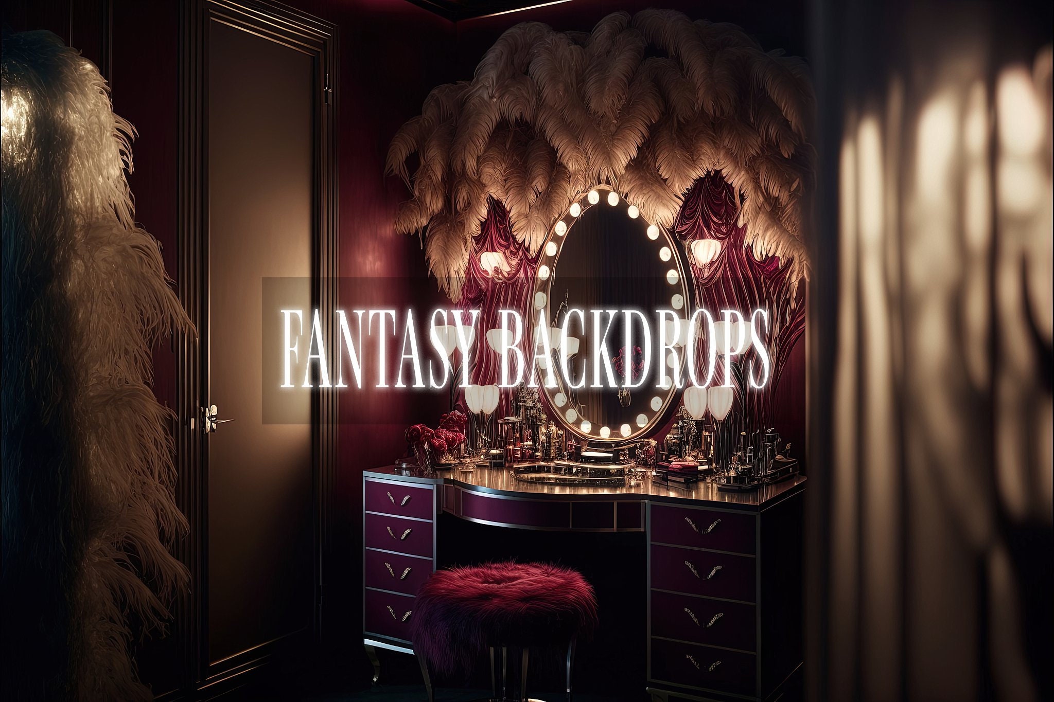 GLAM Dressing Rooms Digital Backdrops, Portrait Backdrop Overlays ...