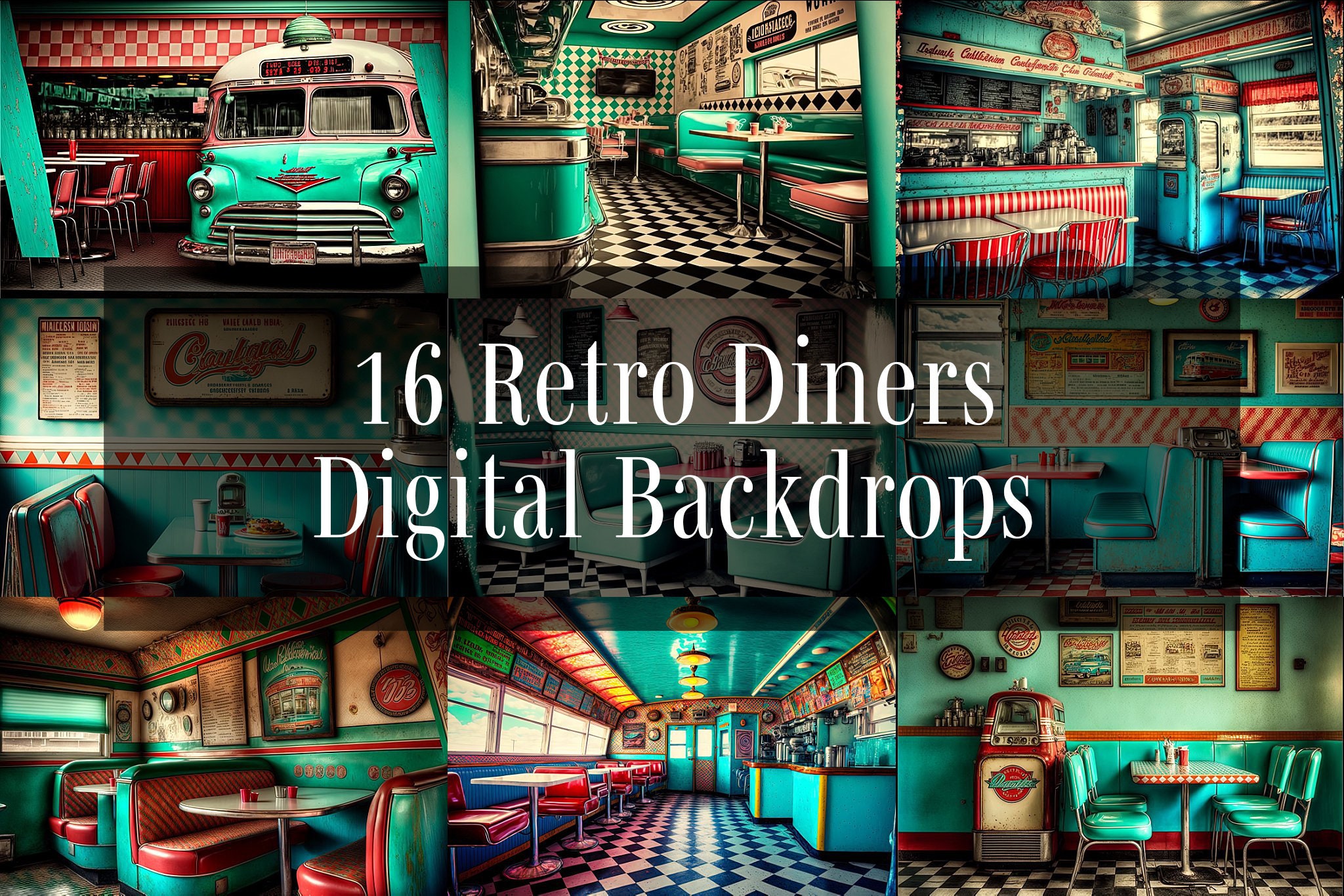 1950s Diner Wallpaper