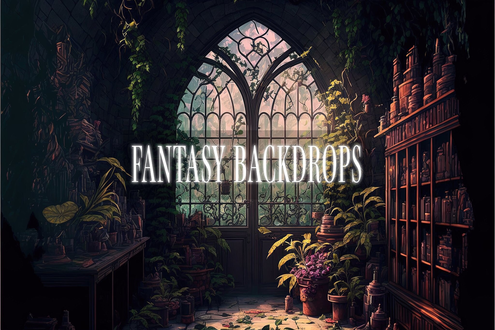 Wizarding Classrooms Digital Backdrops, Portrait Backdrop Overlays ...