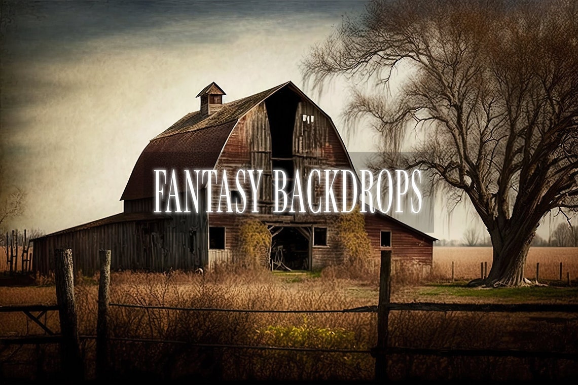 Rustic Barns Digital Backdrops, Portrait Backdrop Overlays, Studio Backdrop Overlays, Fine Art ...