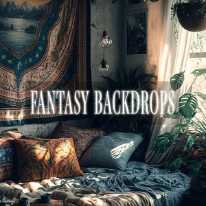 Rugged Urban Rooms Digital Backdrops, Portrait Backdrop Overlays ...