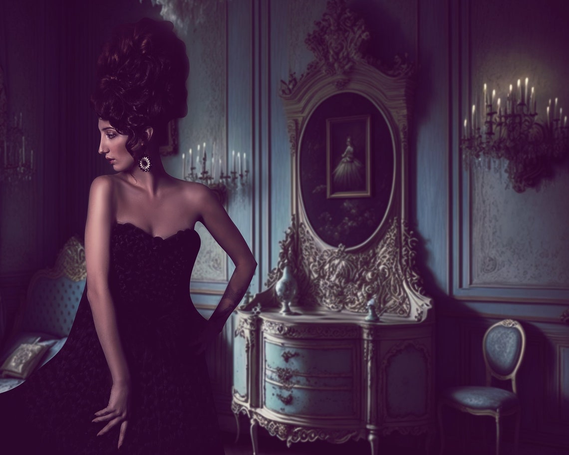 Baroque Rooms Digital Backdrops, Portrait Backdrop Overlays, Studio ...