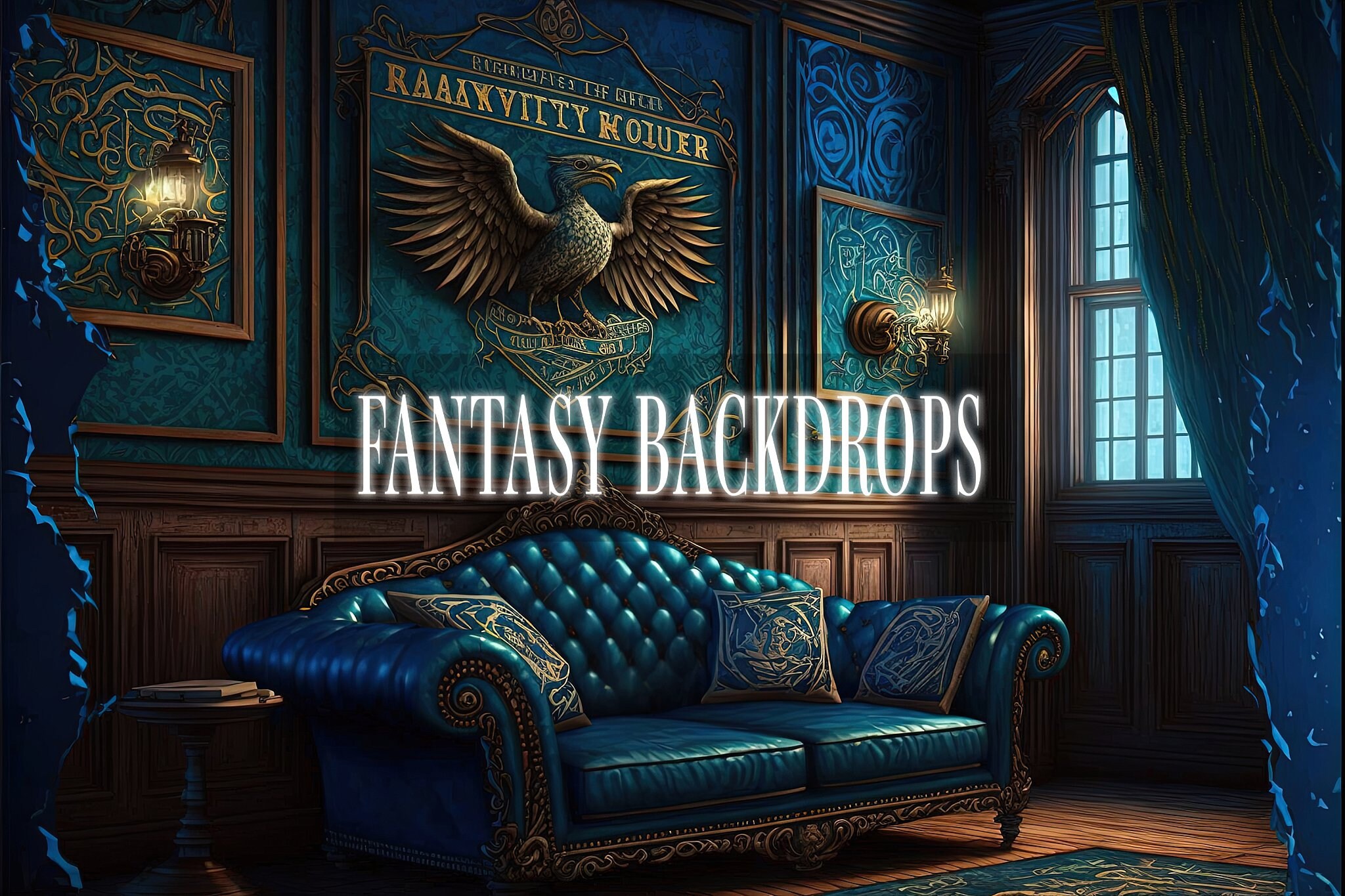 Wizarding Common Rooms Digital Backdrops, Portrait Backdrop Overlays ...