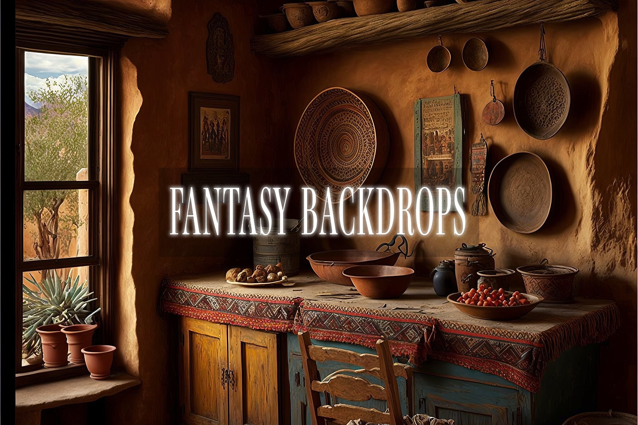 Southwest Kitchens Digital Backdrops, Portrait Backdrop Overlays ...