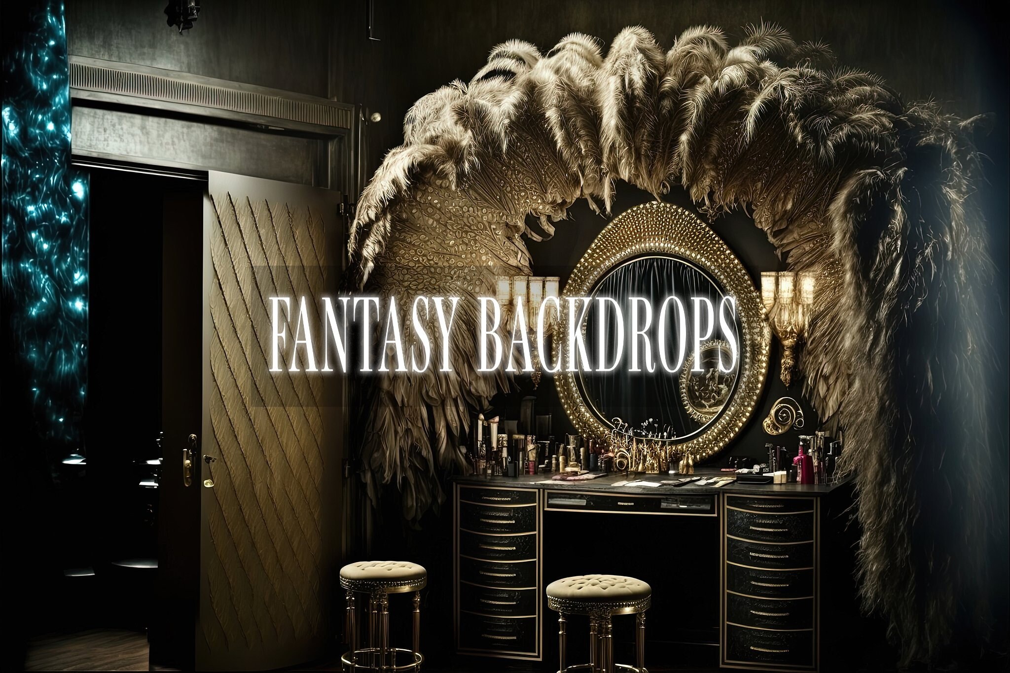 GLAM Dressing Rooms Digital Backdrops, Portrait Backdrop Overlays ...