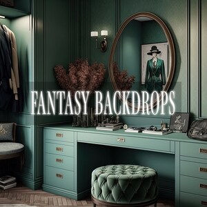 Luxe Dressing Rooms Digital Backdrops, Portrait Backdrop Overlays ...