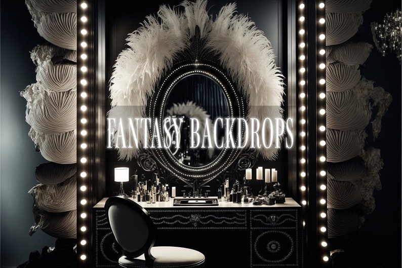 GLAM Dressing Rooms Digital Backdrops, Portrait Backdrop Overlays ...