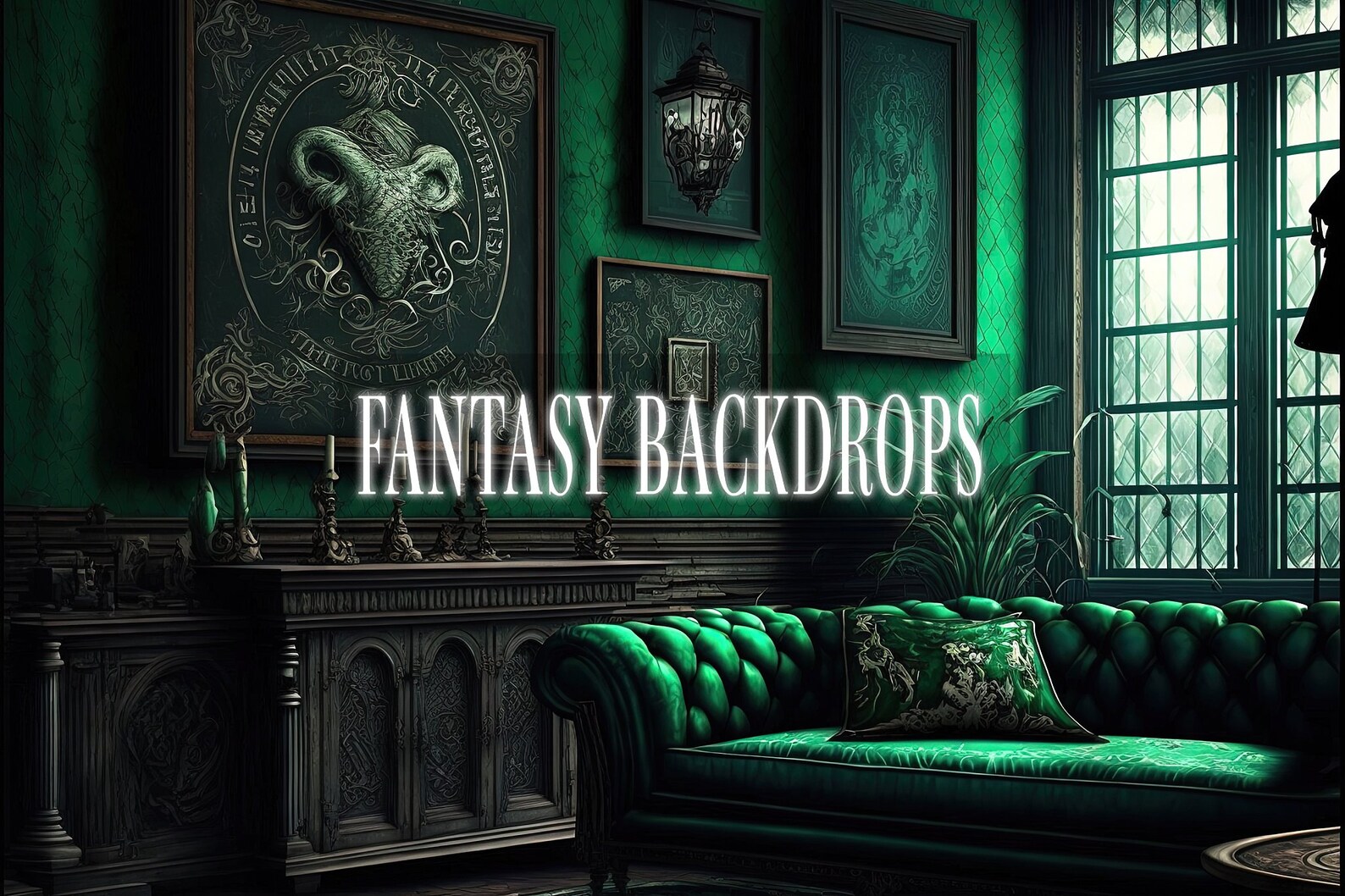 Wizarding Common Rooms Digital Backdrops, Portrait Backdrop Overlays ...