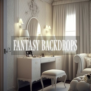 Luxe Dressing Rooms Digital Backdrops, Portrait Backdrop Overlays ...