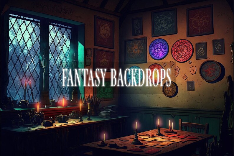 Wizarding Classrooms Digital Backdrops, Portrait Backdrop Overlays ...
