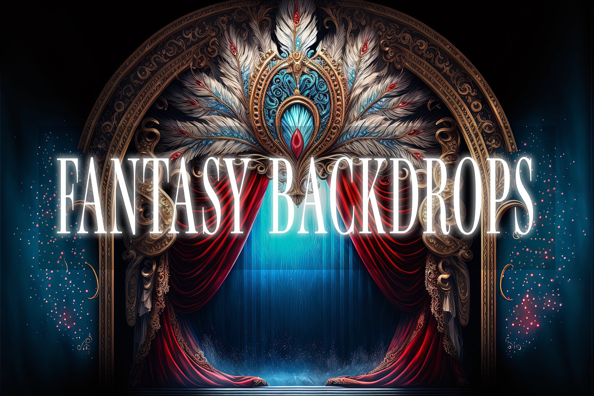 Theaters Digital Backdrops, Portrait Backdrop Overlays, Studio Backdrop ...