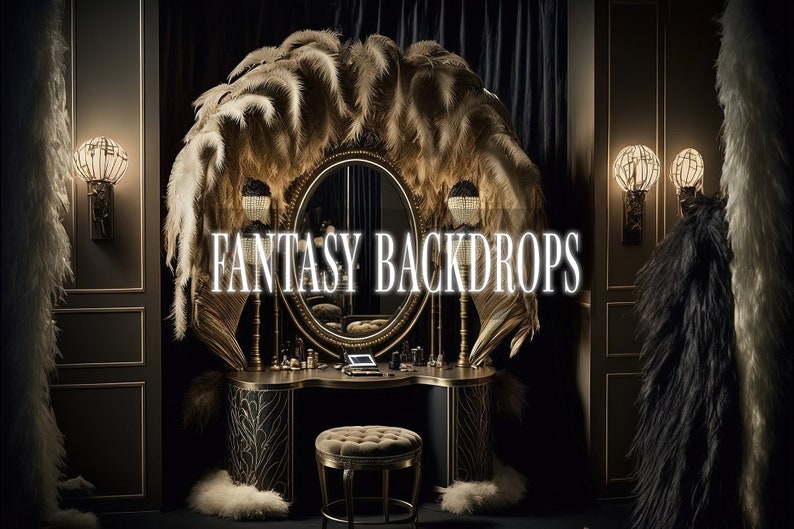 GLAM Dressing Rooms Digital Backdrops, Portrait Backdrop Overlays ...