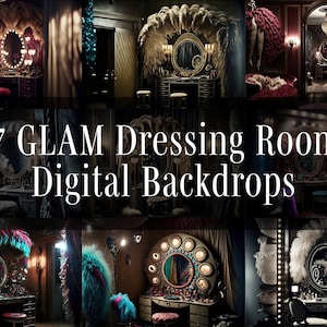 GLAM Dressing Rooms Digital Backdrops, Portrait Backdrop Overlays ...