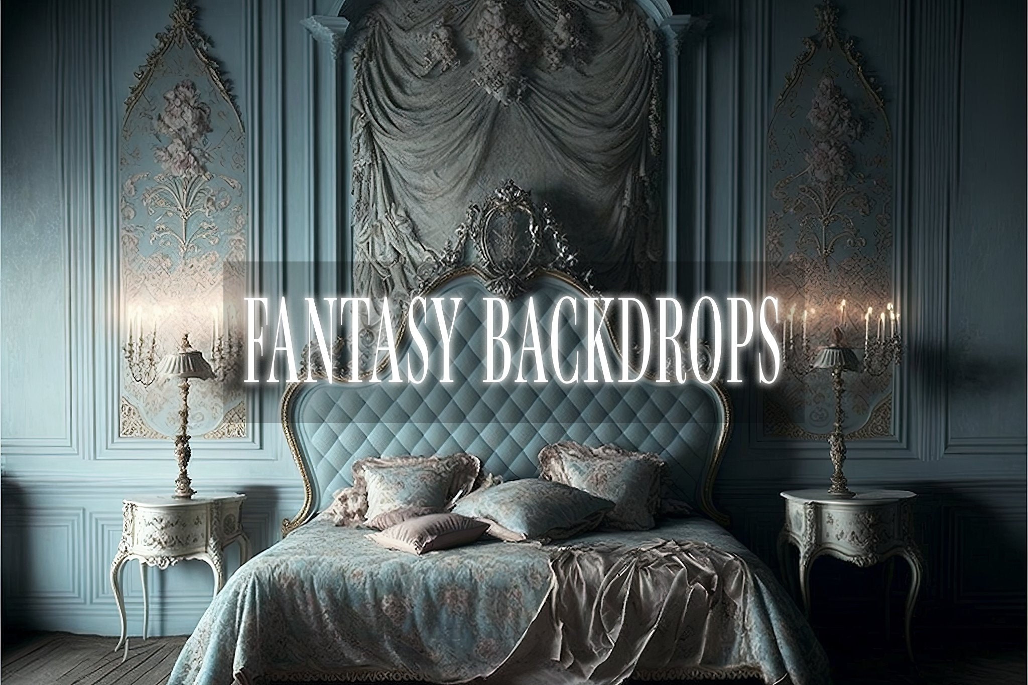 Baroque Rooms Digital Backdrops, Portrait Backdrop Overlays, Studio Backdrop Overlays, Fine Art ...