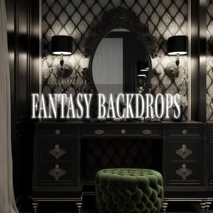 Luxe Dressing Rooms Digital Backdrops, Portrait Backdrop Overlays ...