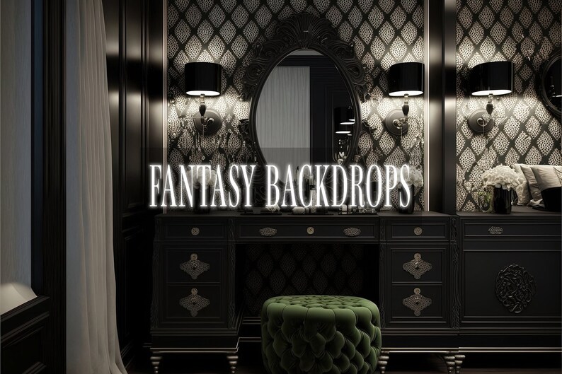 Luxe Dressing Rooms Digital Backdrops, Portrait Backdrop Overlays ...