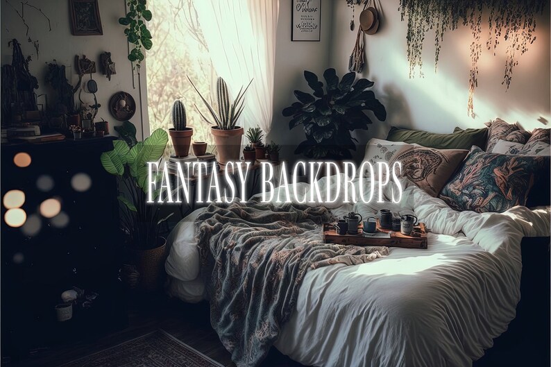 Rugged Urban Rooms Digital Backdrops, Portrait Backdrop Overlays ...